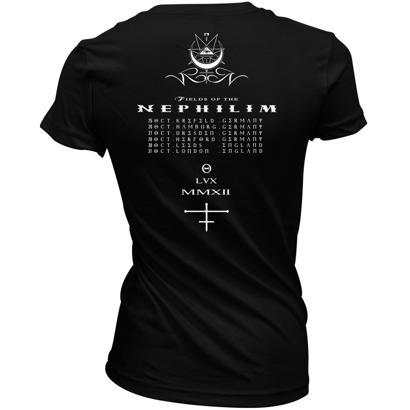 Fields Of The Nephilim lvx 2012 skinny fit t-shirt | Fields Of The ...