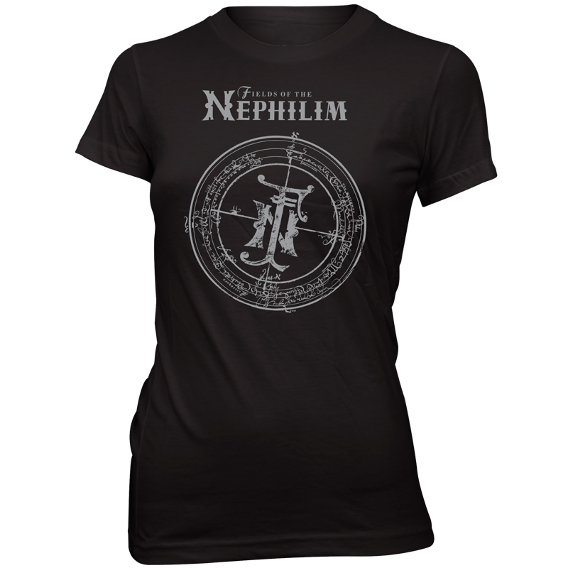 Fields Of The Nephilim Prophecy Grey Puffer Black Ladies T-Shirt ...