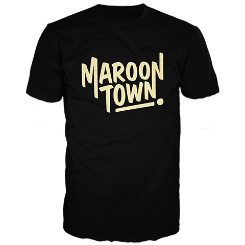Maroon Town Logo Black T-Shirt | Maroon Town Official Merchandise