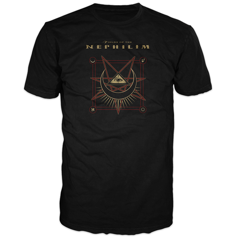 Fields Of The Nephilim Hallowed 2022 Black T-Shirt | Fields Of The ...
